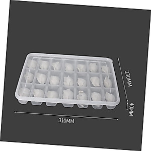 NAMOARLY 1pc Dumpling Container Food Container Dumpling Storing Divider Case Dumpling Organizer Dumpling Holder Fresh Keeper Produce Saver Containers Ice Cube Tray Ice Mold Tray
