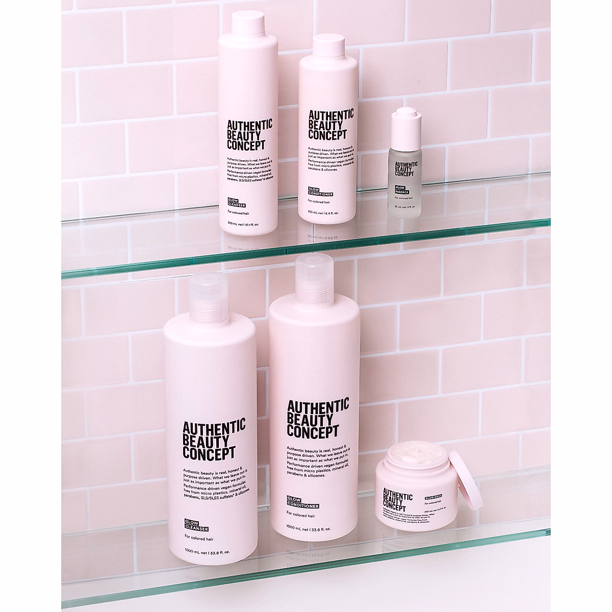 Authentic Beauty Concept Glow Cleanser | Cleansing Shampoo for Color Treated Hair | Color-Preserving | Moisturizes Colored Hair | Vegan & Cruelty-free | Sulfate-free | 10.1 fl.oz