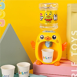 Mini Electric Water Dispenser,Mini Water Dispenser Family Games Kids ,Mini Bottled Cooler Drinking Stand for Office Desk, Room Table, Kitchen Counter