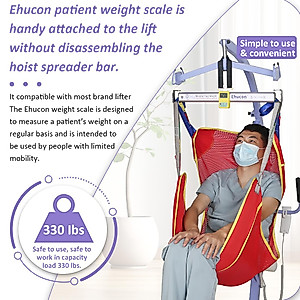 Ehucon Hoyer Lift Scale,Patient Weight Scale for Hoyer Lift,SWL 330 LBS