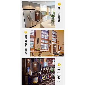 Wall-mounted magnetic bottle opener, wooden, Bottle cap catcher，Ideal Gift for Men and Beer Lovers