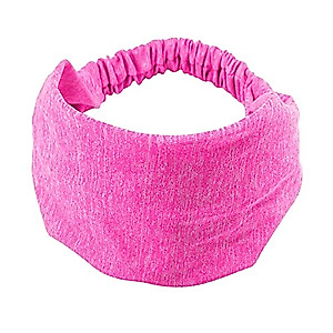 DGQPLPD Women Knotted Turban Head Wrap Headband Wide Elastic Headband Sport Yoga Batik Head Bands