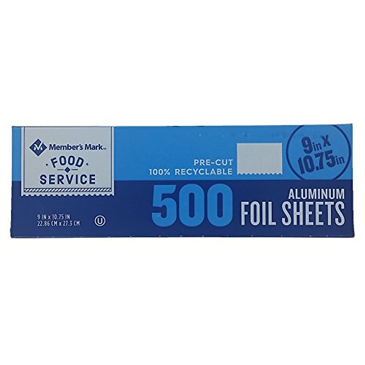 An Item of Member's Mark Foil Sheets, 9" x 10.75" (500 ct.) - Pack of 1 - Bulk Disc