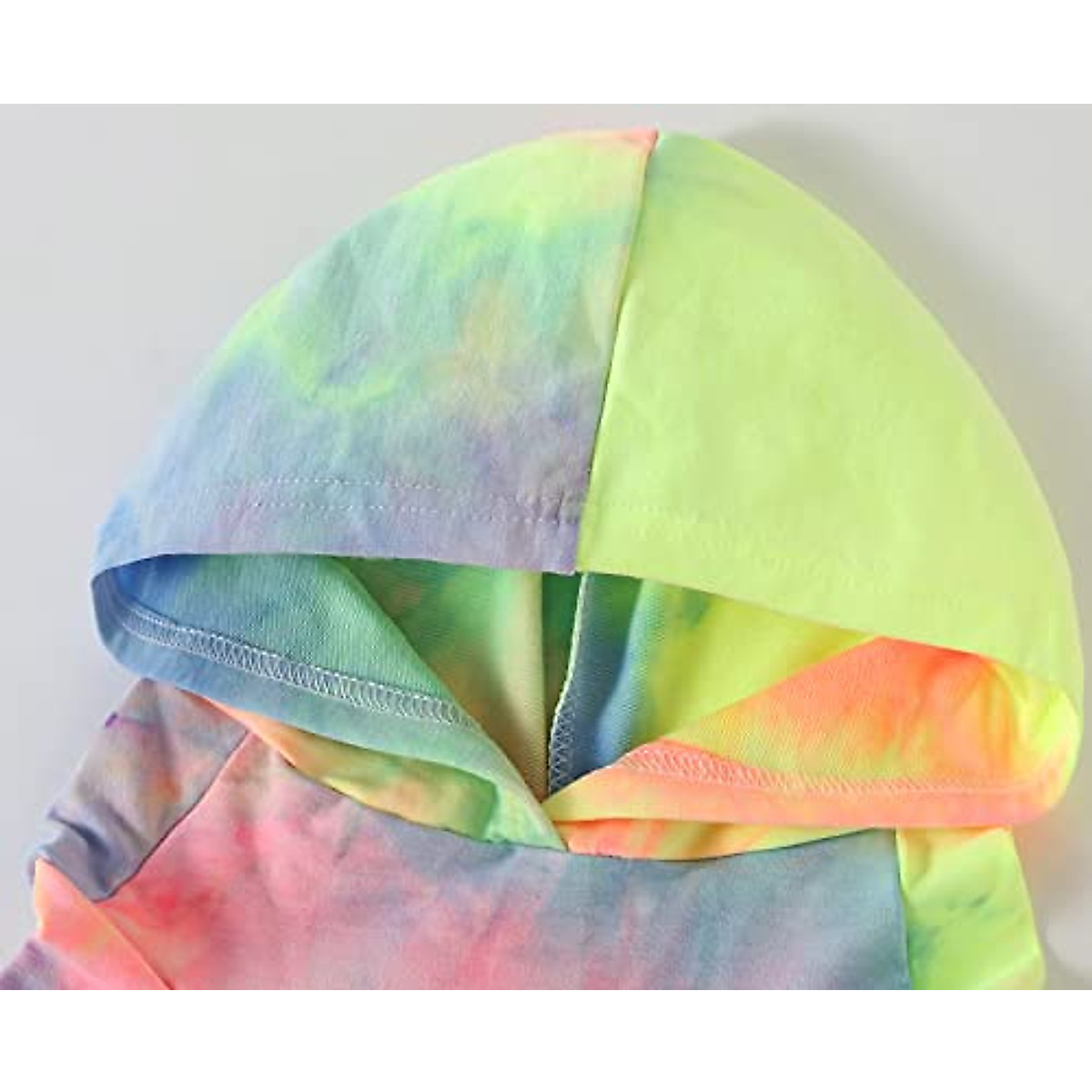 Dog Cotton Tie dye Hoodie Pink Pullover Sweatshirts Soft and Stretch Pets Clothes Hooded for Small Dogs(Pink S)