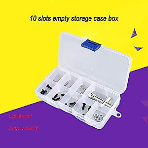 Tatoonly Superjiuex 10 Compartment Slots Cells Portable Tool Box Electronic Parts Screw Beads Ring Jewelry Plastic Storage Box Container Holder