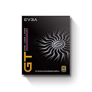 EVGA 750 GT, 80 Plus Gold 750W, Fully Modular, Auto Eco Mode with FDB Fan, 100% Japanese Capacitors, 7 Year Warranty, Includes Power ON Self Tester, Compact 150mm Size, Power Supply 220-GT-0750-Y1