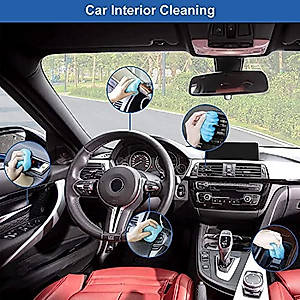MKKENLEY Universal Dust Cleaning Gel for Detailing Car interiors, Air Vents, Electronics, Laptop, Keyboard,Printers, Electric Fans & More .Super Clean Soft Rubber Glue for Dust Removal Mud | Blue |