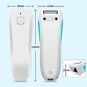 NETUM Upgraded Mini Bluetooth 2D QR Barcode Scanner, 3 in 1 Wireless Portable Pocket Small 1D 2D Bar Code Reader, Automatic Fast, Precise scanning for POS, C850 White