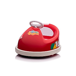 Best Ride On Cars Bumperz Kids Electric 6V Battery Powered Ride On Bumper Car Vehicle for Ages 2-4 Years Old - Anti Collision Bar, 360 Degree Spin, LED Lights, Seat Belt, Music, Red