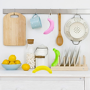 YINPIXUS 3 Pack Banana Case, Banana Saver BPA-Free, Banana Protector Box, Banana Keeper Holder Outdoor Travel, Plastic Banana Storage Container, Banana Carrier for Lunch Box Fruits Freshness