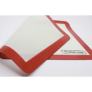 Silicone Baking mat, Half Sheet, 16.5" x 11" Reusable Liner, Non-Stick, Professional Grade