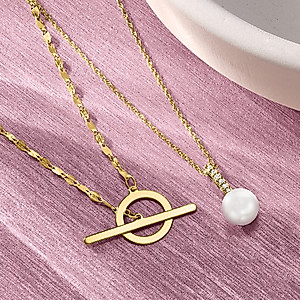 RS Pure by Ross-Simons Italian 14kt Yellow Gold Lumachina-Chain Toggle Necklace. 16 inches