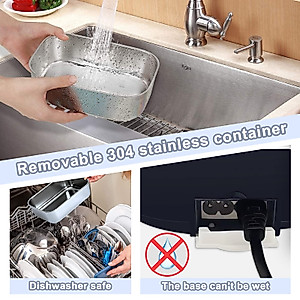 Andvon 80W Fast Heating Electric Lunch Box for Men-1.8L Large-Capacity Portable Food Heater For Adults-Leakproof 3-In-1 Heated Food Warmer For Car/Work With SS Fork&Spoon and Carry Bag