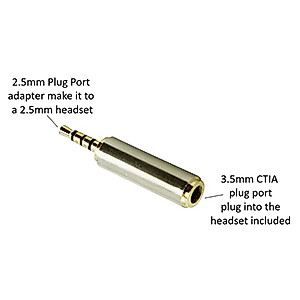 3.5mm Headset + 2.5mm + USB Adapter Headset Microphone for Business Skype Work from Home Call Center Office Video Conference Computer Laptop PC VOIP Softphone Telephone Noise Cancellation Headphone