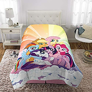 Franco Kids Bedding Super Soft Reversible Comforter, Twin/Full, My Little Pony