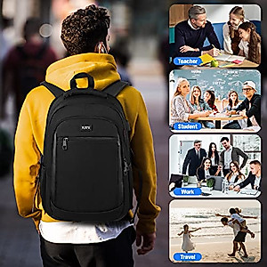 Laptop Backpack Travel, School Backpack with Usb Charging Port for Men Womens Anti Theft Water Resistant College School Bookbag Business Computer Backpack Fits 17.3 Inch Notebook Over 3 Years Old