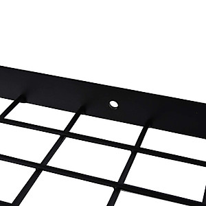 Miyili Wall Mounted Pot Rack with 2-Tier 15 Hooks, Kitchen Shelves Cookware Hanging Storage Organizer, 29.5 by13.7-inch (Black), KR300B2