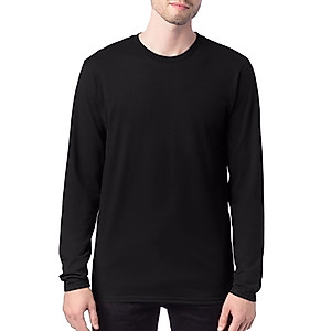 Hanes Men's Long-Sleeve Premium T-Shirt, Black, XX-Large (Pack of 2)