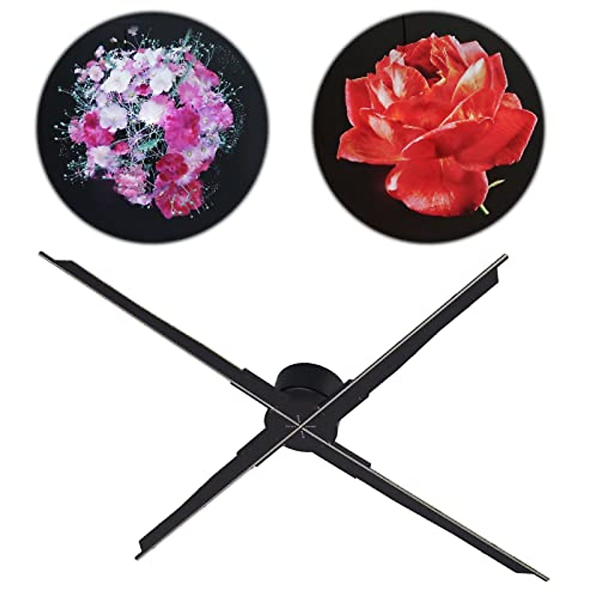 3D Hologram Fan Projector, 65CM 3D Hologram Advertising Display LED Fan with 2000 x 576 Hi-Resolution, 574 LED Beads & 16G Memory Card, Hologram Fan Advertising Display for Business, Store, Bar(#1)