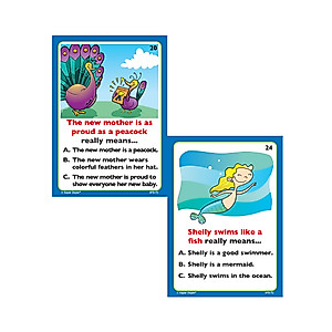 Super Duper Publications | Metaphors & Similes Fun Deck | Figurative Language Skills Flash Cards | Educational Learning Materials for Children…