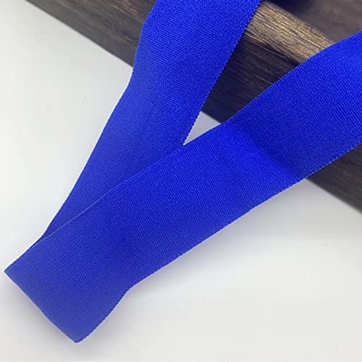 0.4/0.6/0.8/1 Inch Navy Blue Lace Trim Elastic Ribbon Fold Over Spandex Elastic Band for Sewing Lace Trim Waist Band Garment Accessory