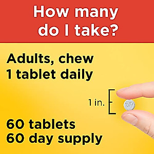 Nature Made Chewable Vitamin C 500 mg, Dietary Supplement for Immune Support, 60 Tablets, 60 Day Supply