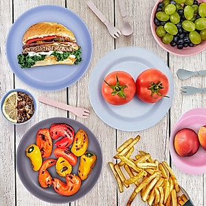 HM-tech 6pcs Bamboo Kids Cups for Baby feeding, Toddler cups for Drinking，Tableware for Baby Toddler Kids Bamboo Kids Dinnerware sets