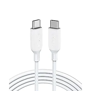 Anker Powerline III USB C to USB C Charger Cable 100W 6ft 2.0, Type C Charging Cable for iPad Mini 6, iPad Pro 2020, iPad Air 4, MacBook Pro 2020, Galaxy S20 Plus S9 S8, Pixel, Switch, LG V20 (White)
