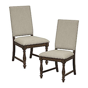 Lexicon Silverlake Dining Side Chair (Set of 2), Beige