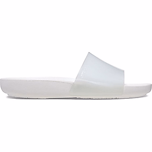 Crocs Women's Splash Slides Sandal, White, Numeric_7
