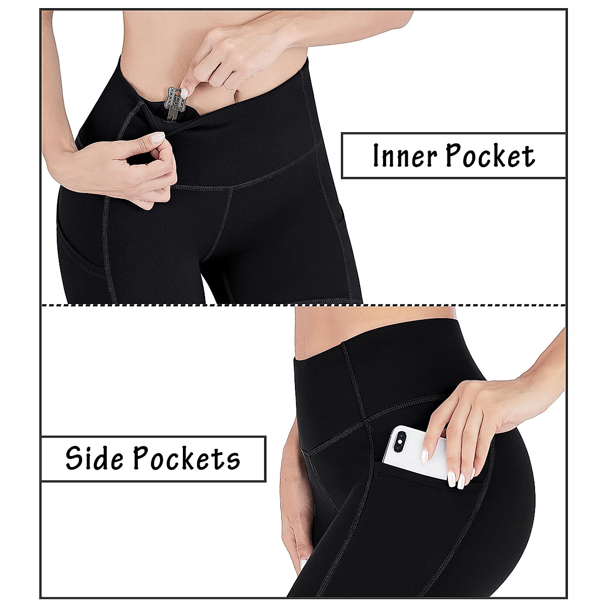 Heathyoga Biker Shorts Women High Waist Yoga Shorts for Women Workout Shorts with Pockets Athletic Shorts Gym Shorts