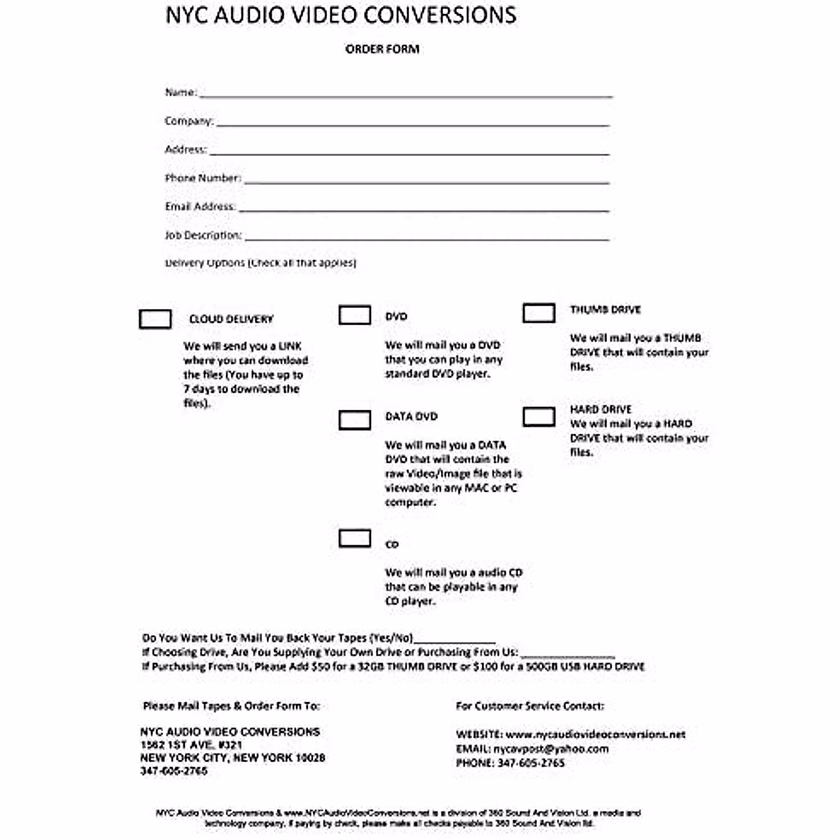 Audio Tape Transfer Service (Cassette or Micro Cassette to CD)