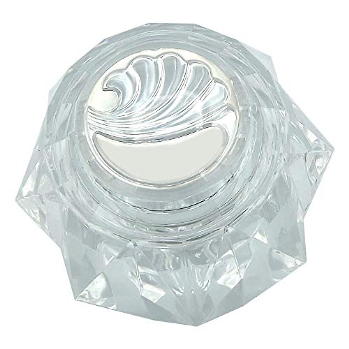 Tub and Shower Offset Handle Single Control Knob for Delta Replacement Trim Kit with Screw and Button, Clear Acrylic Finish