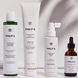 PHILIP B Light-Weight Deep Conditioner 6 oz. (178 ml) | Hair Moisturizer Detangler, Adds Shine and Smoothness to Hair, All Hair Types