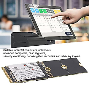Yoidesu M.2 SATA SSD, SSD Portable Thin Anti Shock Anti Drop M.2 NGFF SATA Laptop Tablet PC Universal SSD State Drive for Tablet Computers, Notebooks(120GB)