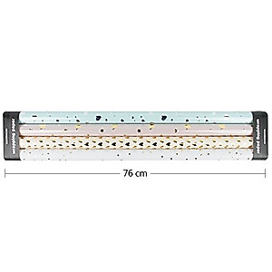 WRAPAHOLIC Wrapping Paper Roll - Polka Dots/Stars/Hearts (2 Kinds) Design for Birthday, Mother Day, Valentine's Day, Wedding, Baby Shower - 4 Rolls - 30 inch X 120 inch Per Roll