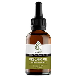 Teliaoils Oil of Oregano, Super Strenght 83-85% Carvacol, Edible Oregano from Greek Mountains