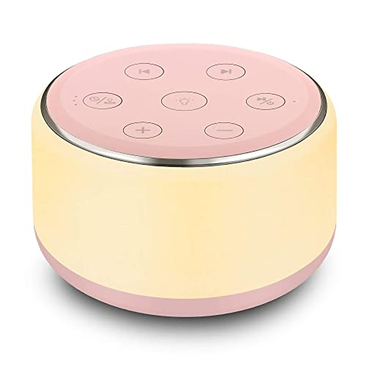 Sound Machine Baby for Sleeping – Portable White Noise Machine for Kids Adults with Night Light, 34 Soothing Noises, USB Rechargeable Sleep Machine for Nursery Lullaby