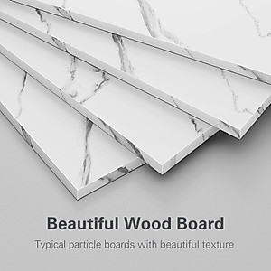 ciecie 31.5 Inch Bakers Rack with 3 Power Outlets, 5 Tiers Microwave Stand with Storage, Heavy Duty Kitchen Shelves with Plugs, Microwave Stand, Kitchen Rack, Kitchen Stand, Coffee Stand-Marble