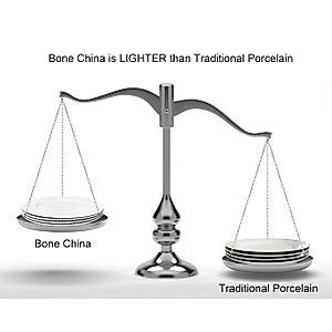 Bone China 20 Piece Dinnerware Set Dishes, Service for 4, White Embossed stripe, Microwave Safe, Chip Resistant, Kitchen Set, Essential Home, Formal, Everyday Living, Translucent, Elegant giftware