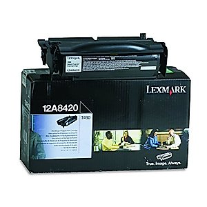 Lexmark 12A8420 T430 Toner Cartridge (Black) in Retail Packaging