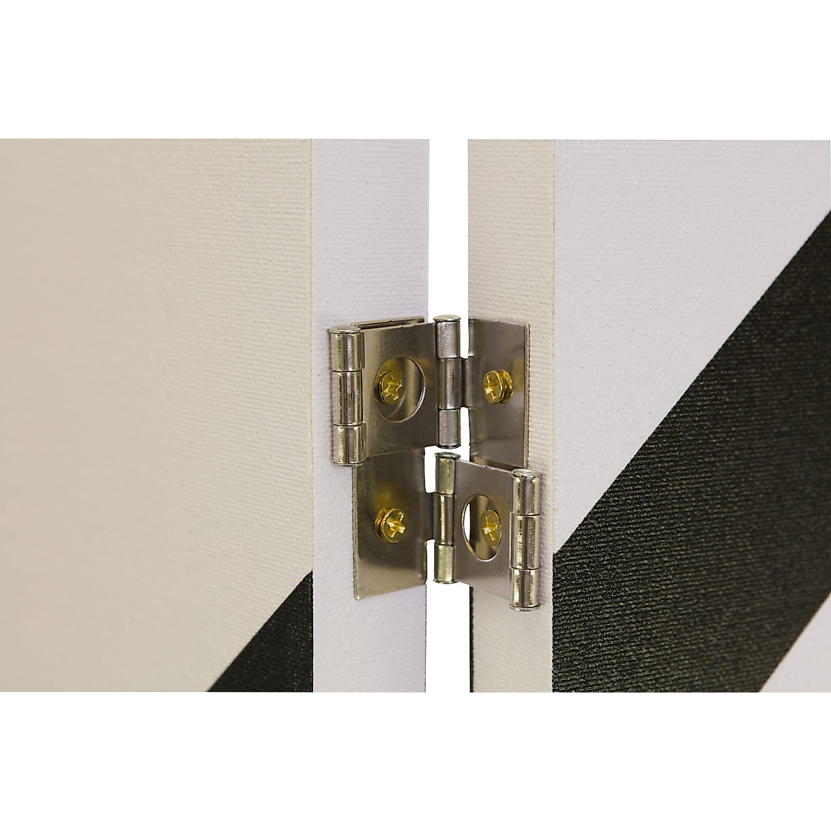 Kiera Grace Danielsson 3-Panel Decorative Room Divider/Freestanding Wood Folding- 47" Lx71 Hx1 W, White- Perfect Partition Room Divider for Home，Office，Studio and Bedroom Separator