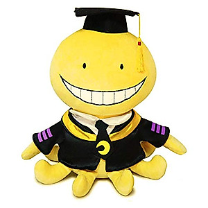 Plush Classroom Character Plushie Toy Doll Stuffed Funny Yellow Cartoon Throw Pillow Collection
