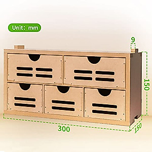 Bucasso Model Paint Rack, Wooden Paint Organizer, MDF Material, Model Tool Storage Rack, Tool Storage, Brush Storage, Dedicated Paint Rack, Craft Supplies Storage, Brush/Tool Holder, GK2