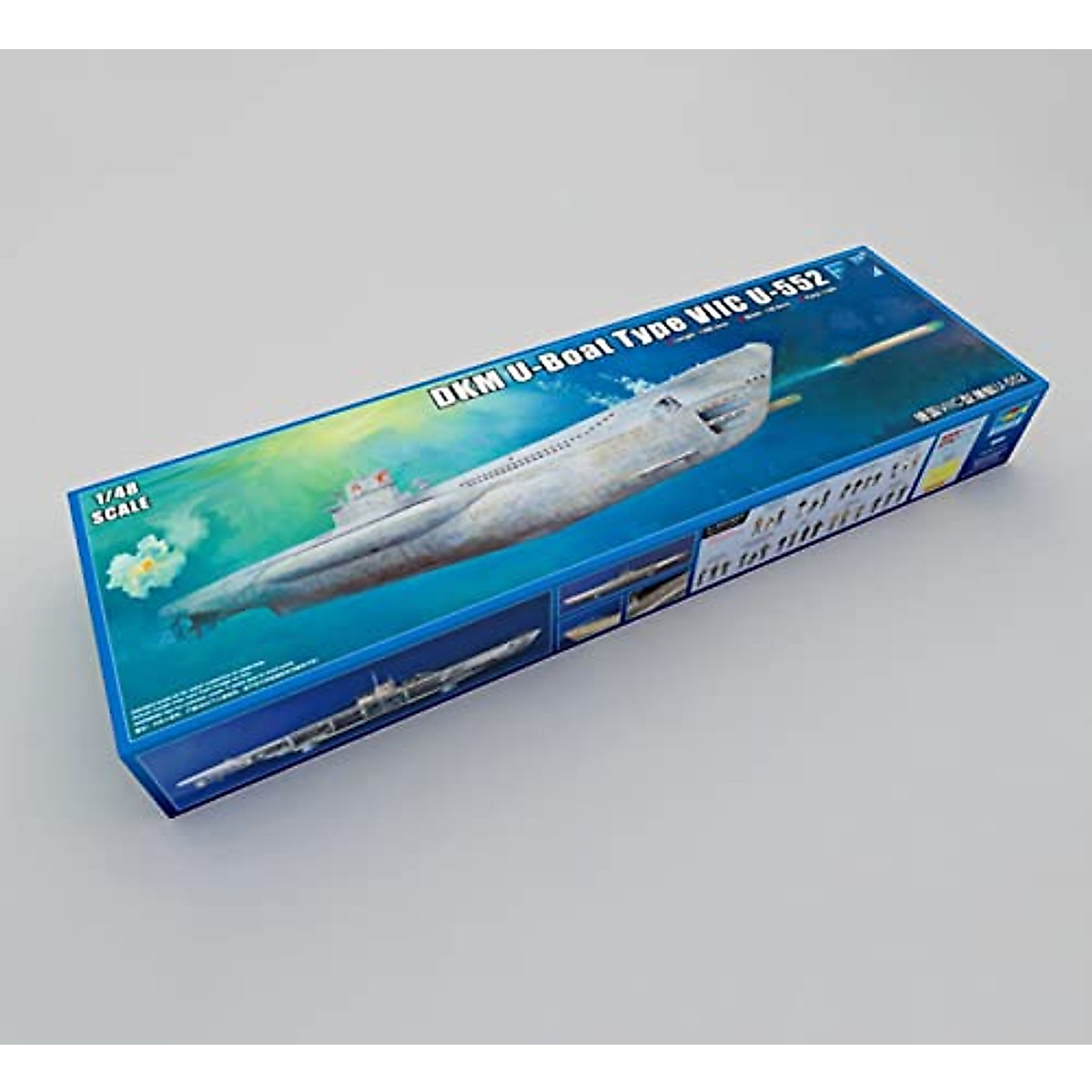 FMOCHANGMDP Submarine 3D Puzzles Plastic Model Kits, 1/48 Scale DKM U-Boat Type VIIC Submarine Model, Adult Toys and Gift, 55Inch