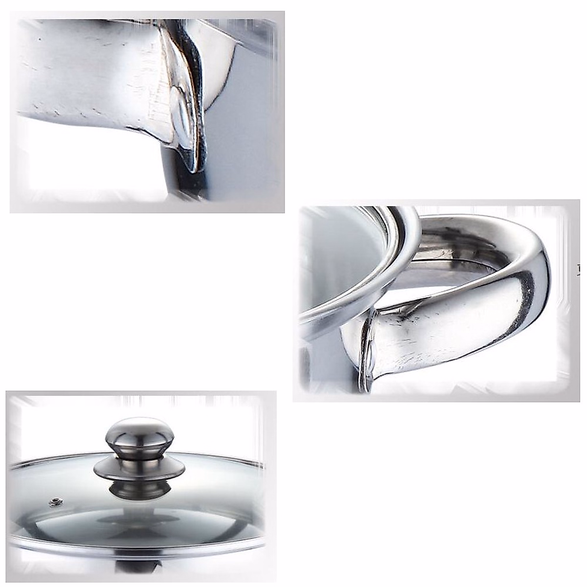 Nadalan Small Stainless Steel Hot Pot Light Cookware Shabu 11in Shabu