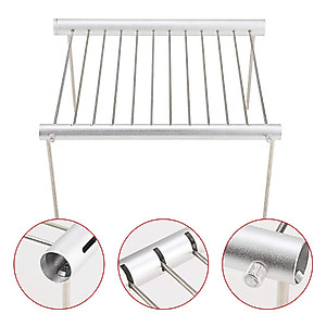 Camping Grill, Portable Compact Camping Grill Stainless Steel Folding BBQ Tube Outdoor Backpackers