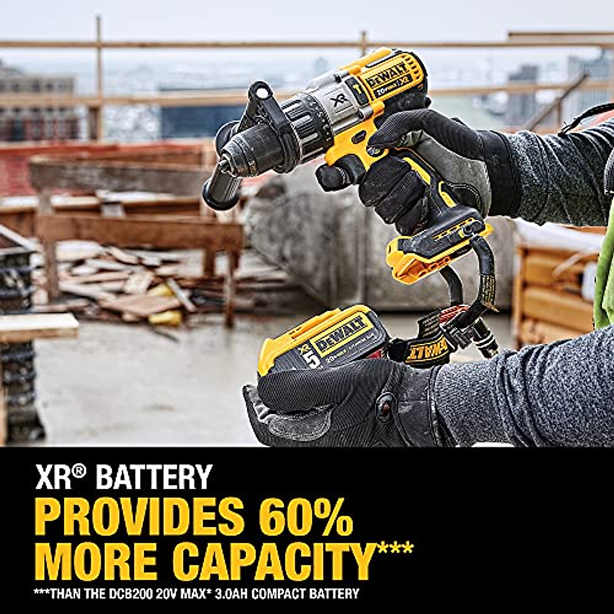 DEWALT 20V MAX XR Hammer Drill Kit, Brushless, 3-Speed, Cordless (DCD996P2)