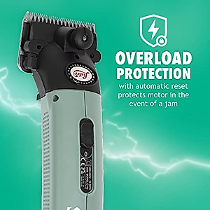 Lister Star Large Animal Clipper with Fine Blade for Horses, Cattle, Sheep, and Livestock (#258-34501), Green