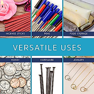 GPI - 100 CASE, 4" x 10" Long, Clear Plastic RECLOSABLE Zip Bags - Bulk, 2 Mil Thick, Durable, Resealable Poly Baggies with Zip Top Lock for Packaging & Shipping Incense, Necklaces & Jewelry